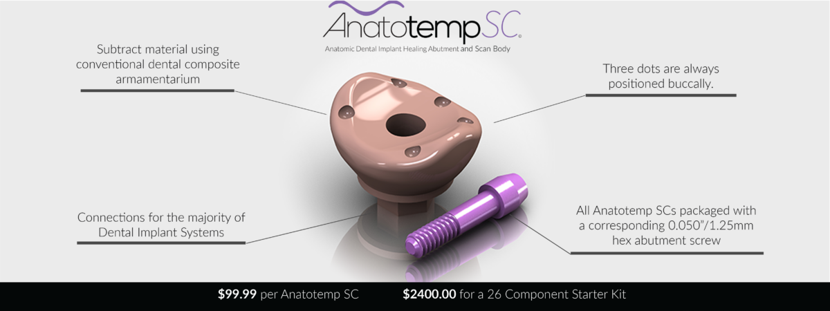 Anatotemp Anatomic Dental Implant Healing Abutment